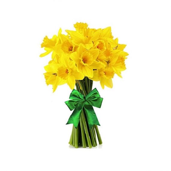 Geltonų narcizų puokštė | Narcizų pristatymas Vilniuje | GintarėsGėlės