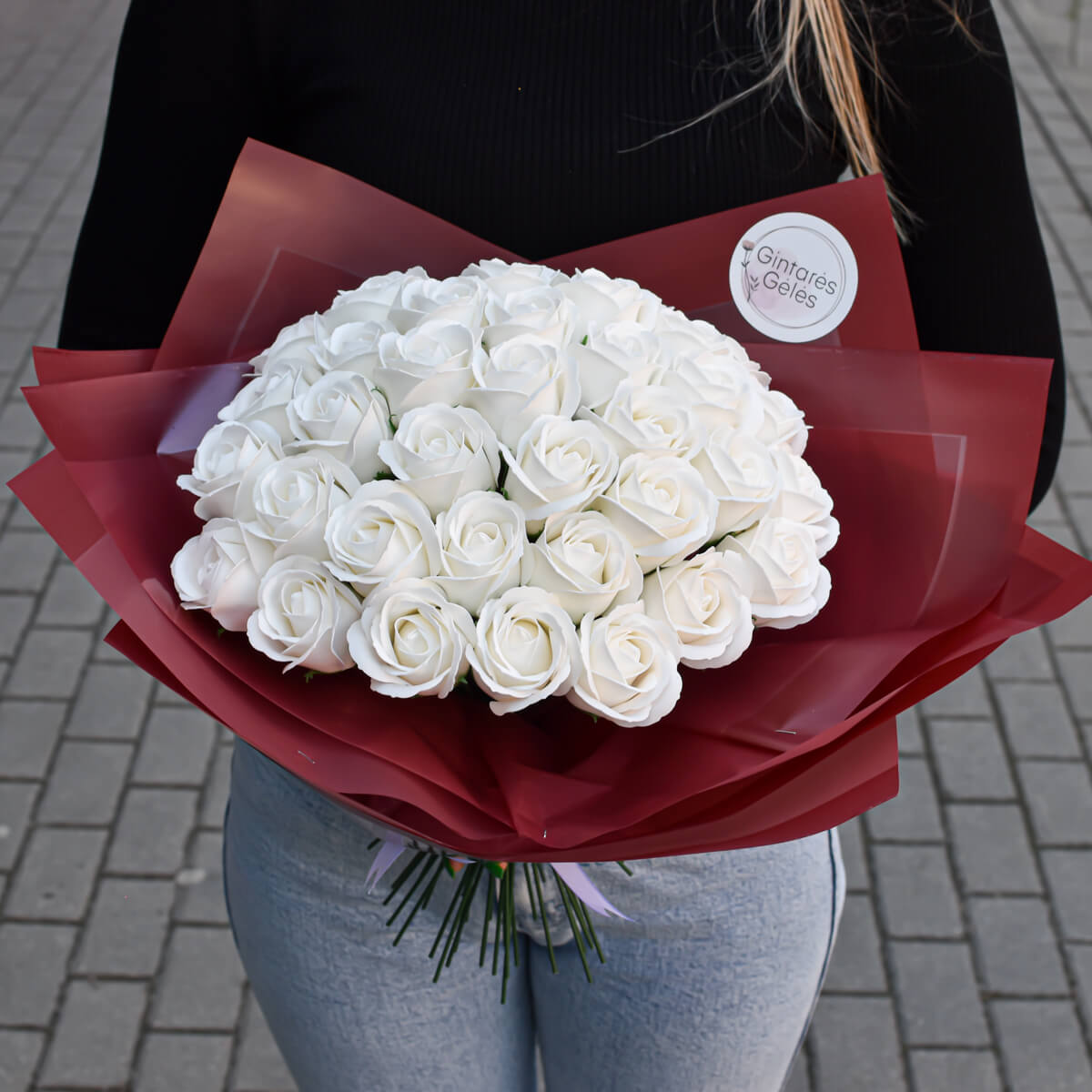 Muilo gėlės „Baltos mažos rožės“ | Kvepiančios gėlės | Gintarės Gėlės