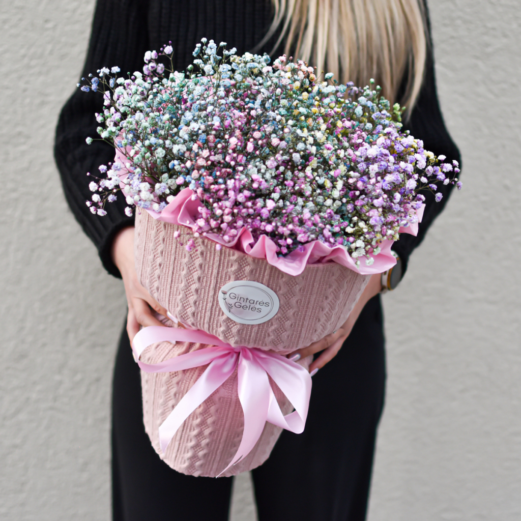 Gubojų puokštė „Spalvotas debesėlis” | Gėlės Vilniuje | Gintarės Gėlės